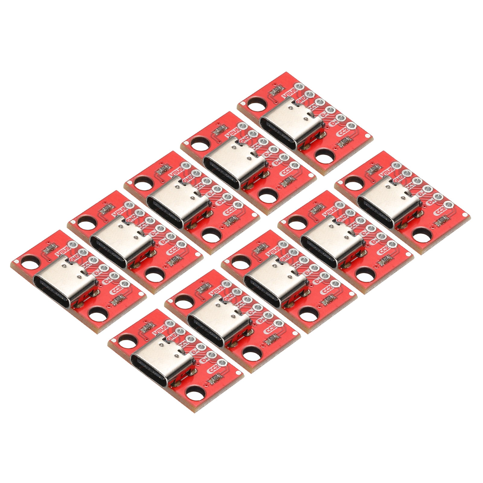 10pcs Type C Female Breakout Board PCB Converter Test Board for Data ...