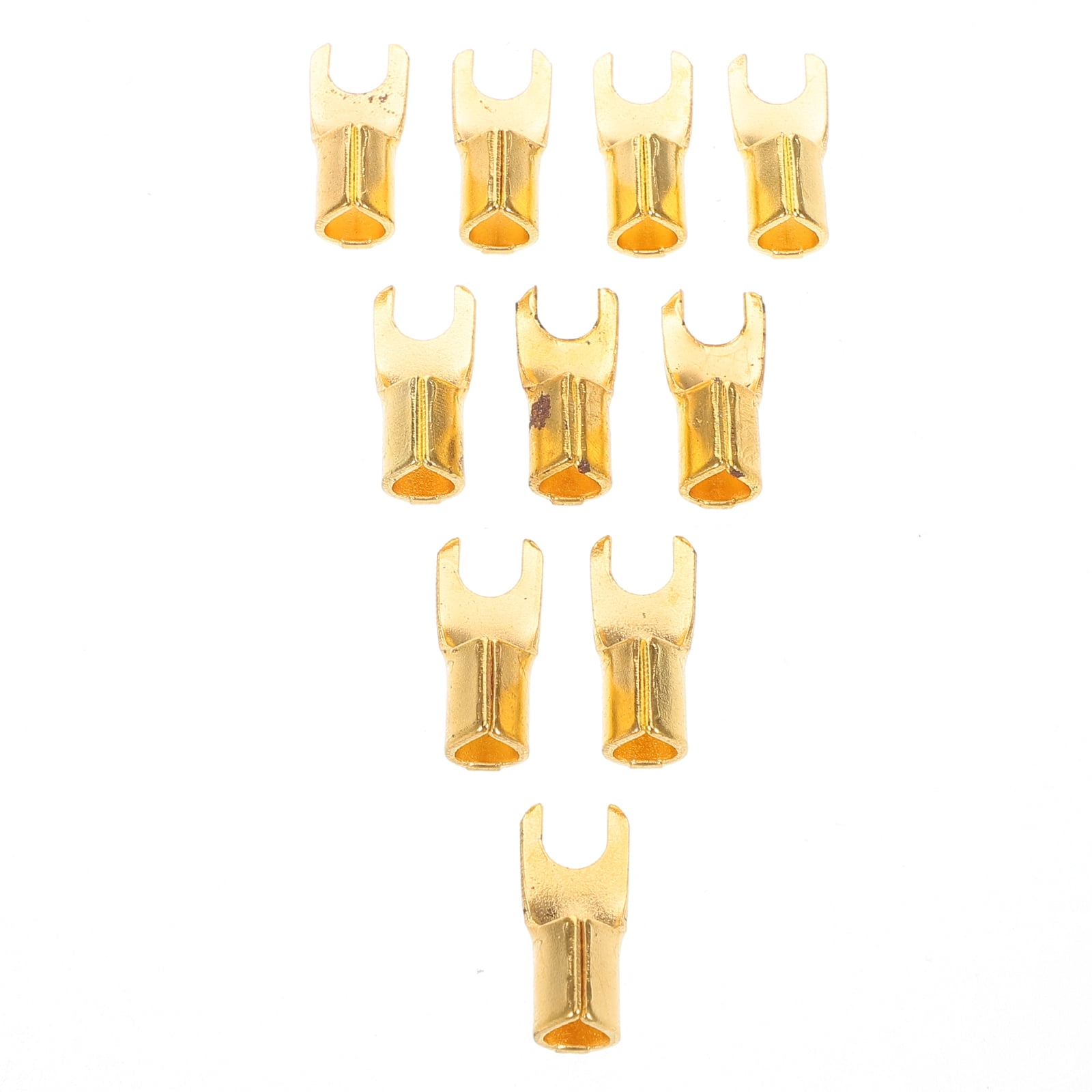 10pcs U-Shaped Subwoofer Car Terminal Audio Spade Wire Connectors Quick ...