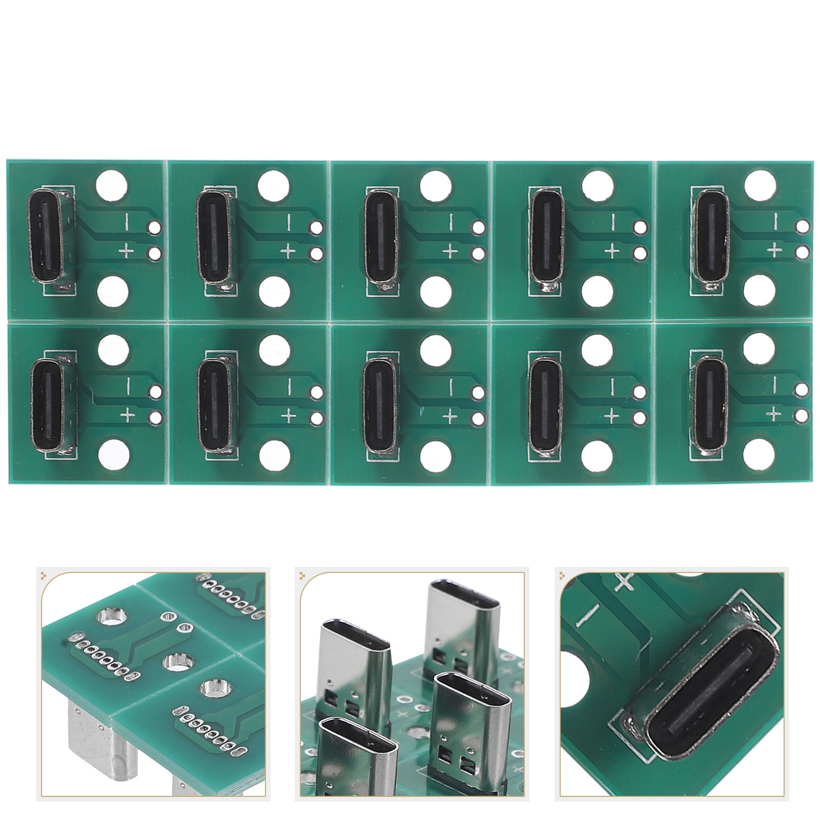 10pcs USB Connector 6-pin Pcb Board Support Module Female Connector USB ...