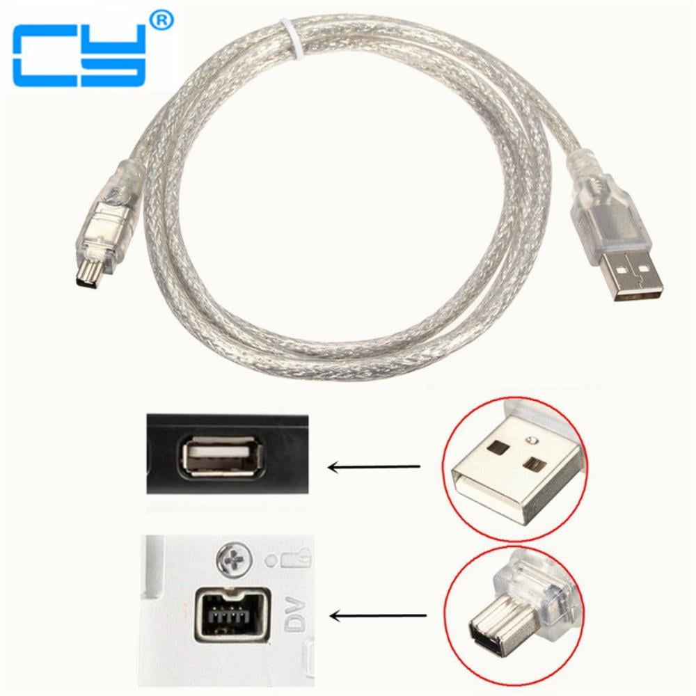 10pcs USB Male to Firewire IEEE 1394 4 Pin Male iLink Adapter Cord ...