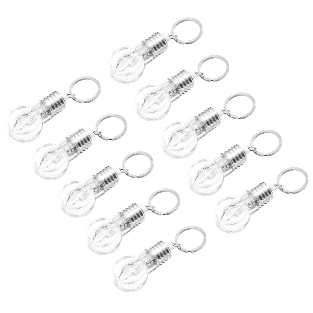 10pcs Unique Design Colorful Changing Portable Mini LED Bulb Keychains ...