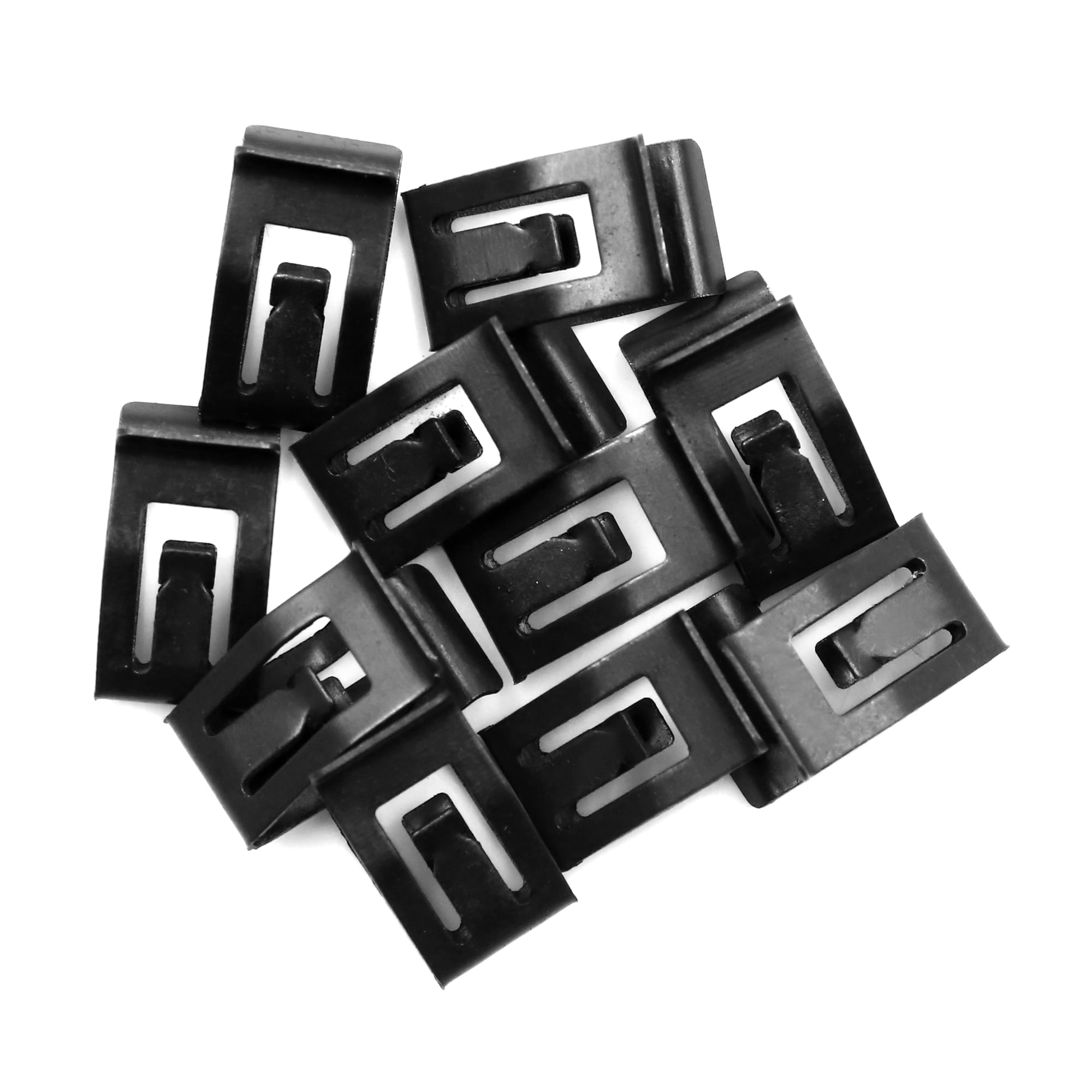 10pcs Universal Black Console Dash Dashboard Fastener Metal Retainer ...