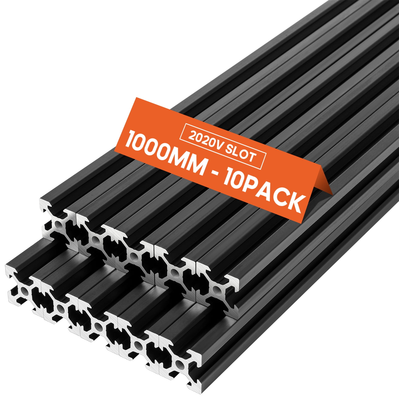 10pcs V Slot 2020 Aluminum Extrusion European Standard 1000mm Length ...