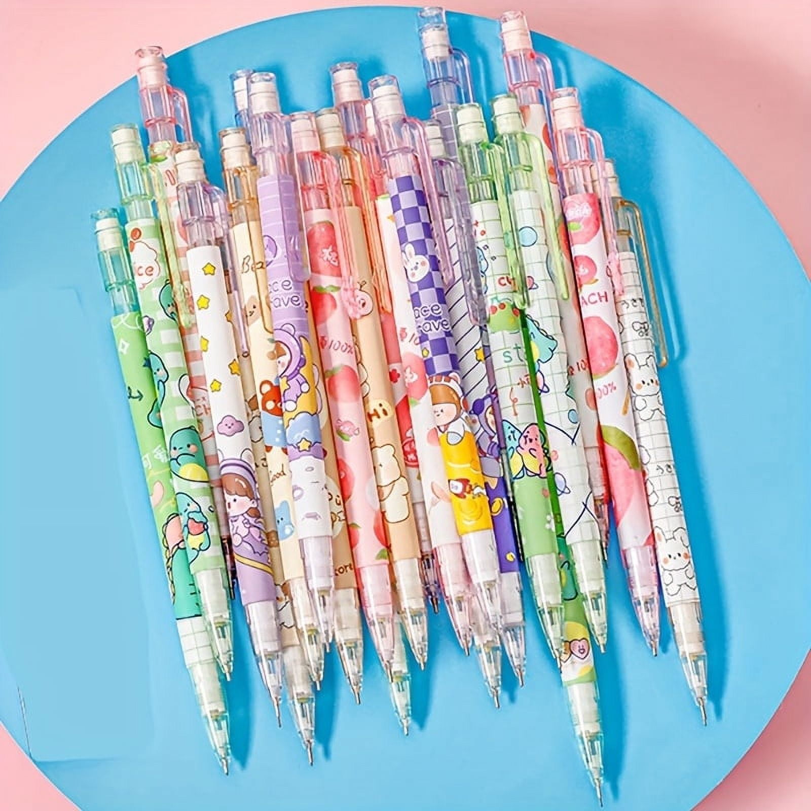 10pcs Vibrant Cartoon Automatic Pencils with 0.5mm HB Lead - Smooth ...