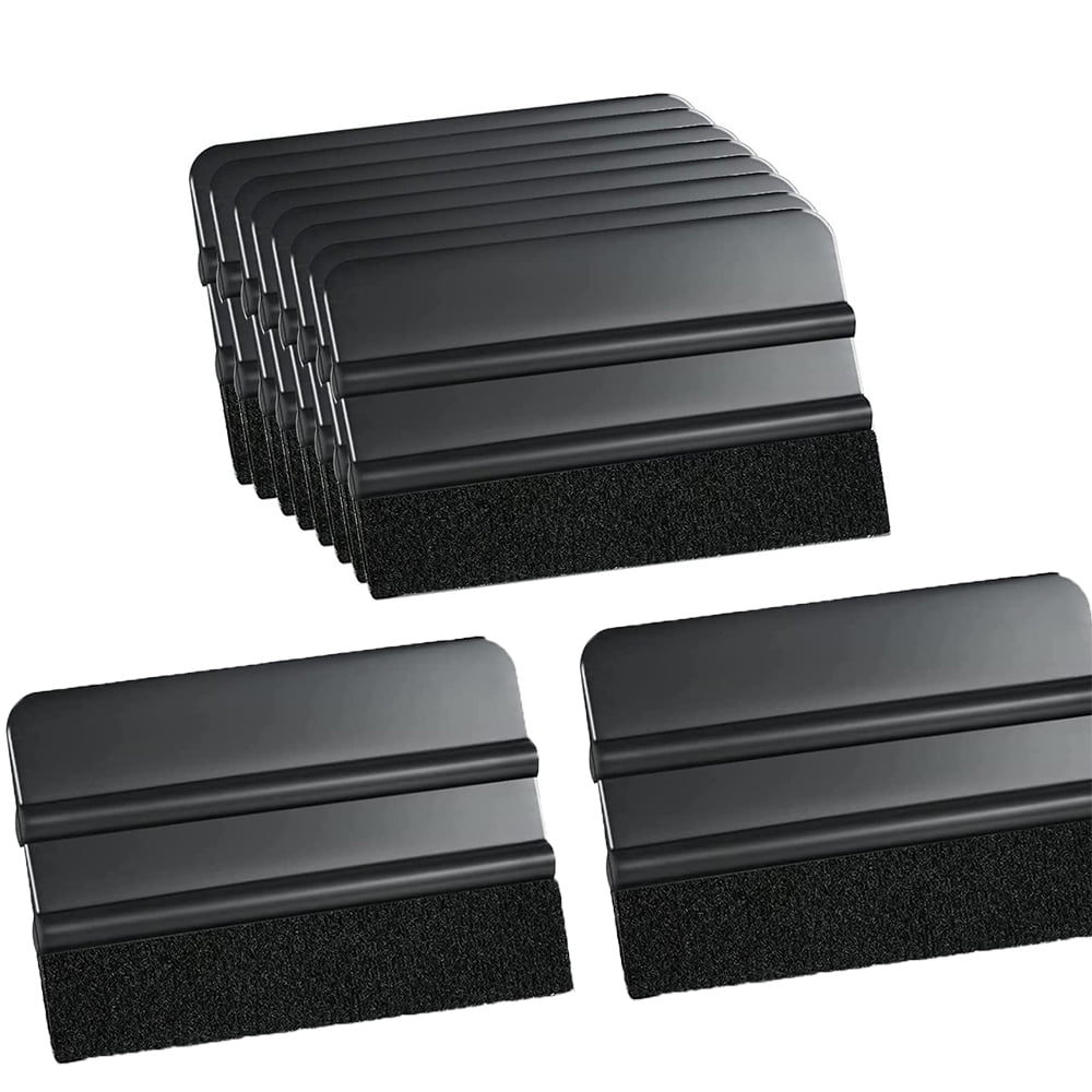 10pcs Vinyl Squeegee Applicator Car Sticker Carbon Film Install Felt ...