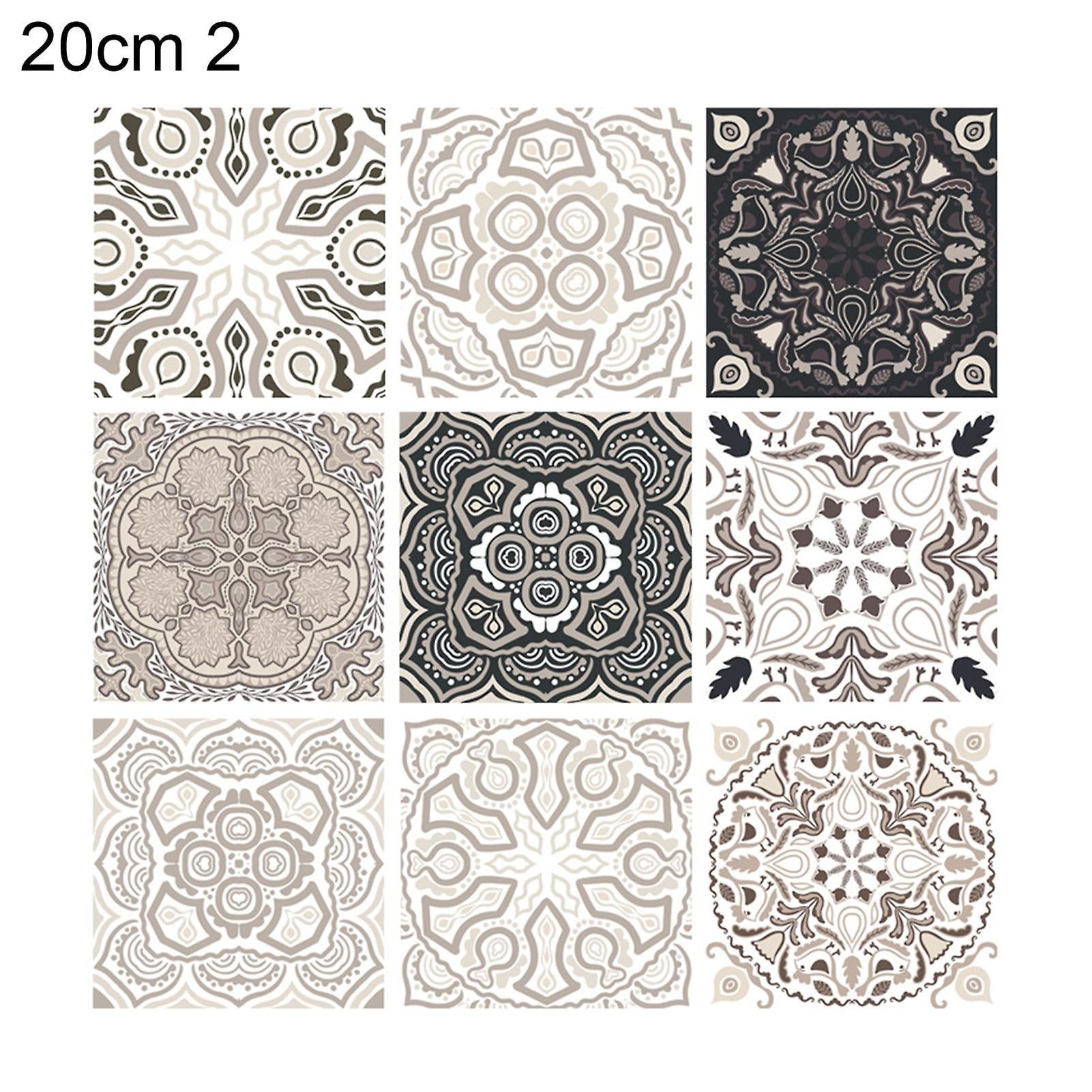 10pcs Wall Stickers Self-adhesive Non-slip Moistureproof Tile Stickers ...
