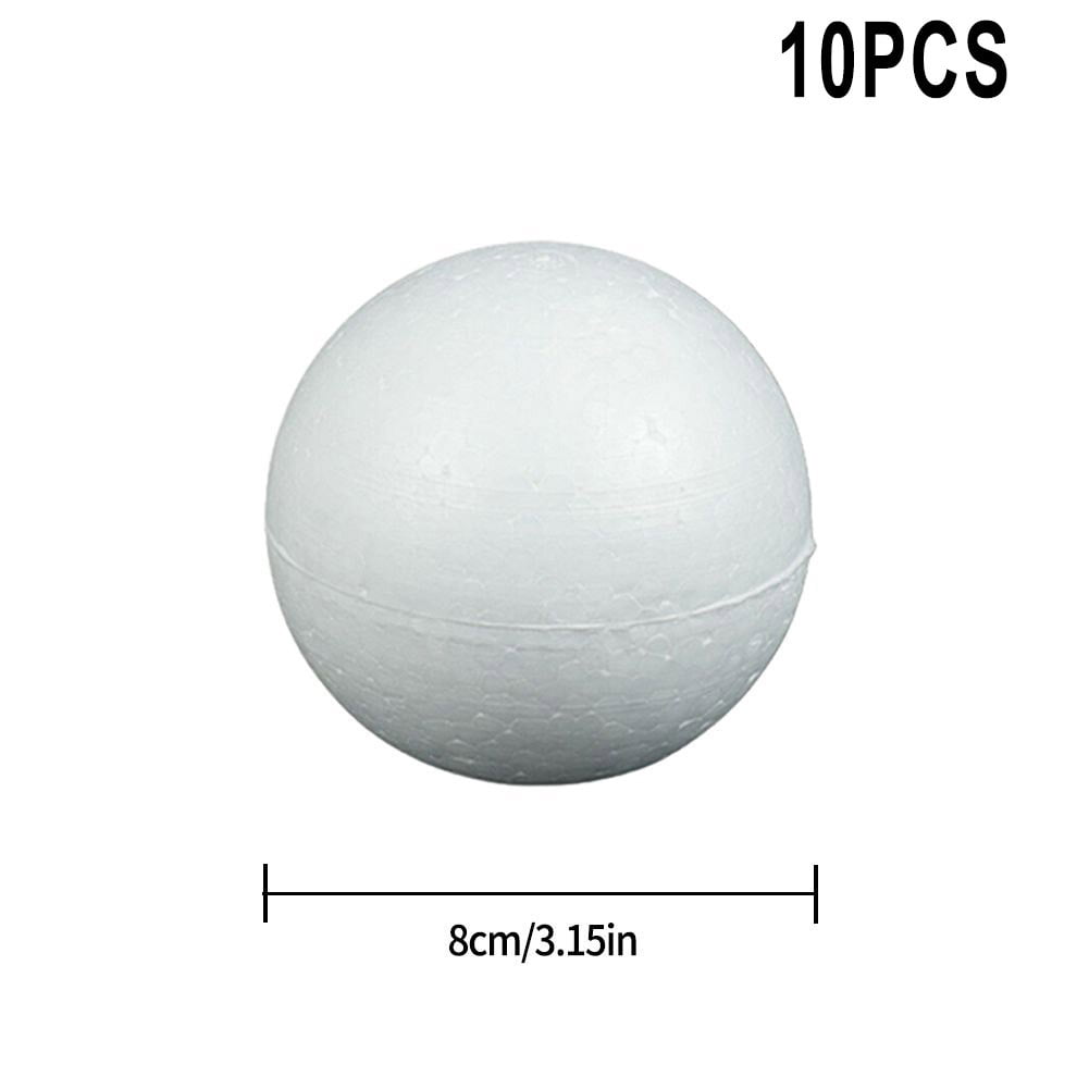 10pcs Wedding Decoration Modeling Craft Solid Polystyrene Foam Balls ...