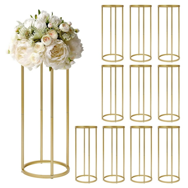 10pcs Wedding Table Flower Stands 80cm Tall Flower Stand Wedding Party ...
