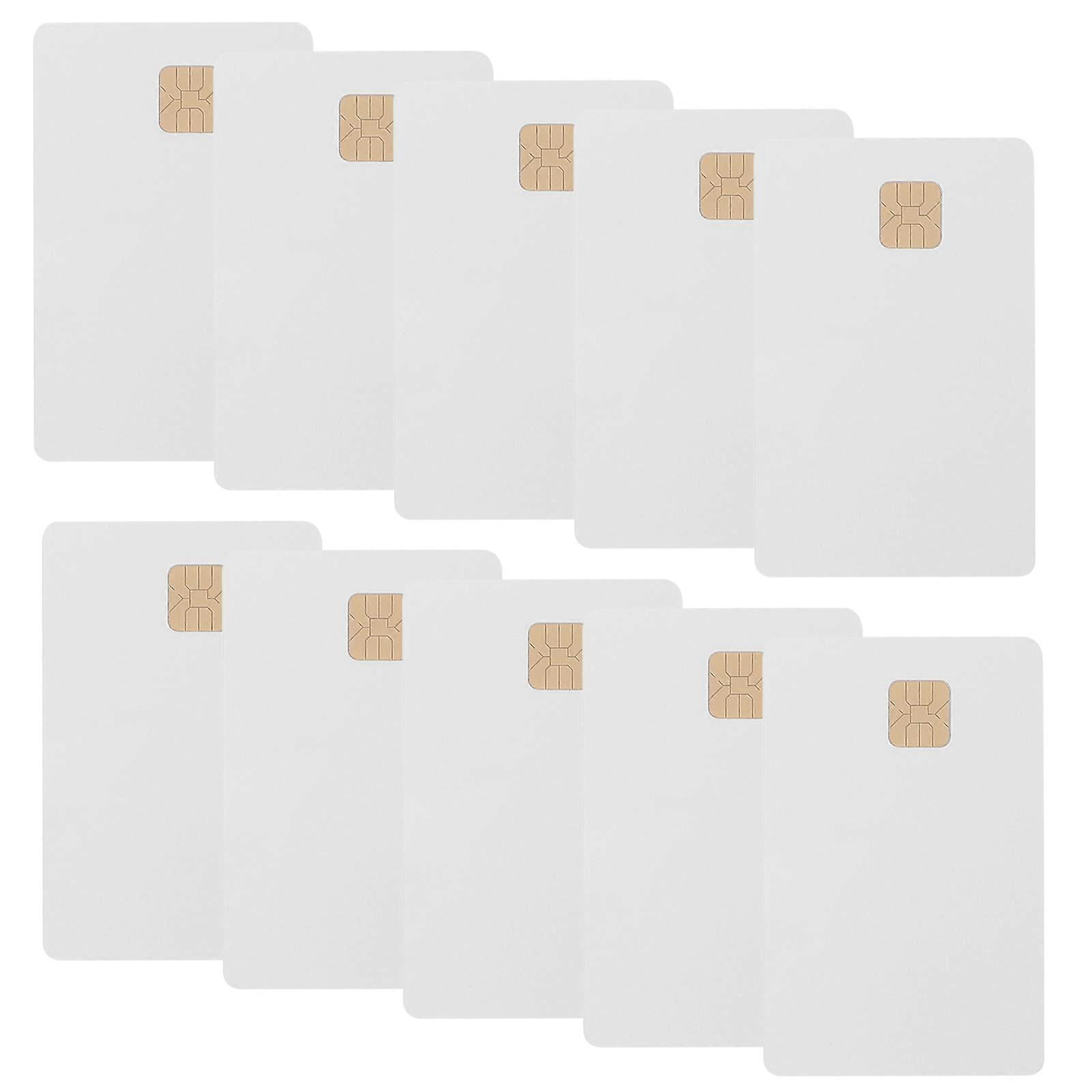 10pcs White Card With Chip Hotel Key Card Blank Intelligent Card ...