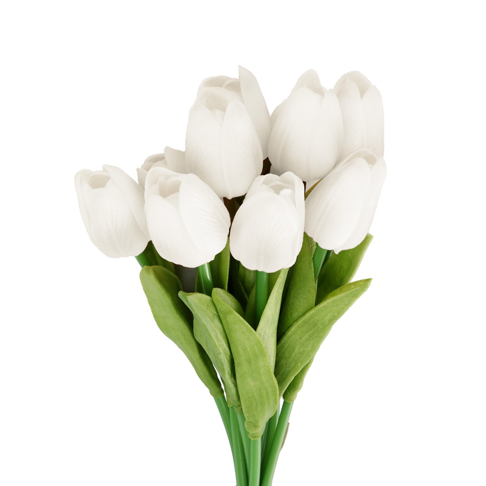 10pcs Pink Artificial Tulip Silk Flowers 13.5" for Easter Day Home ...