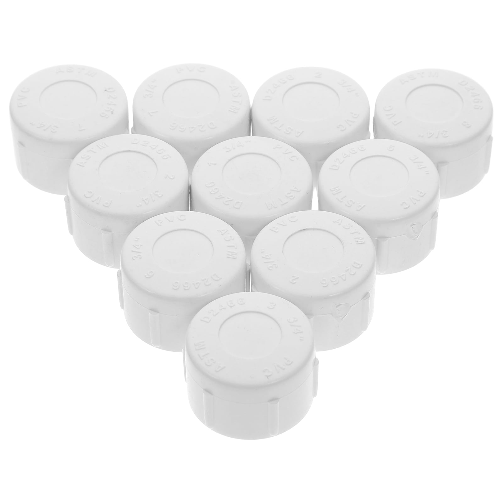 10pcs White Pvc Female Thread Cap For Plumbing Garden Hose End Cap Plug ...
