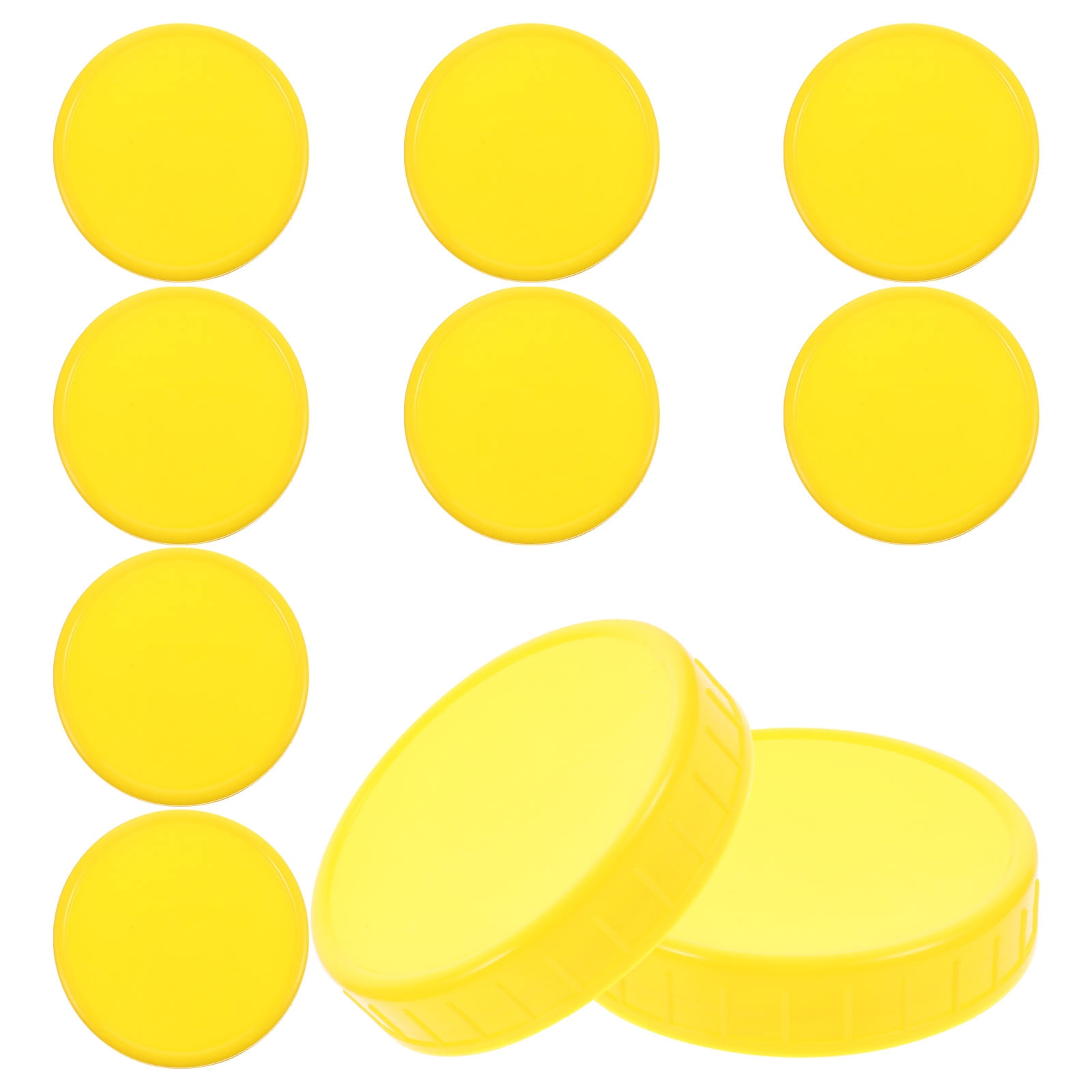 10pcs Wide Mouth Plastic Mason Jar Lids Canning Jars Caps Multi ...