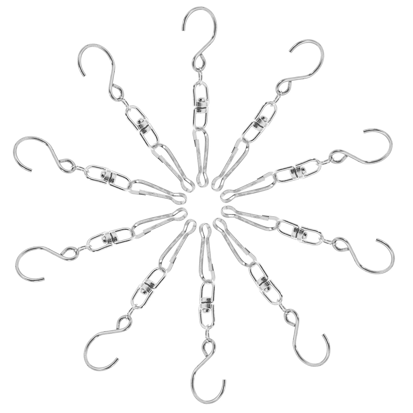10pcs Wind Chime Hooks Outside Heavy Duty Rotating Spinner Hooks with ...