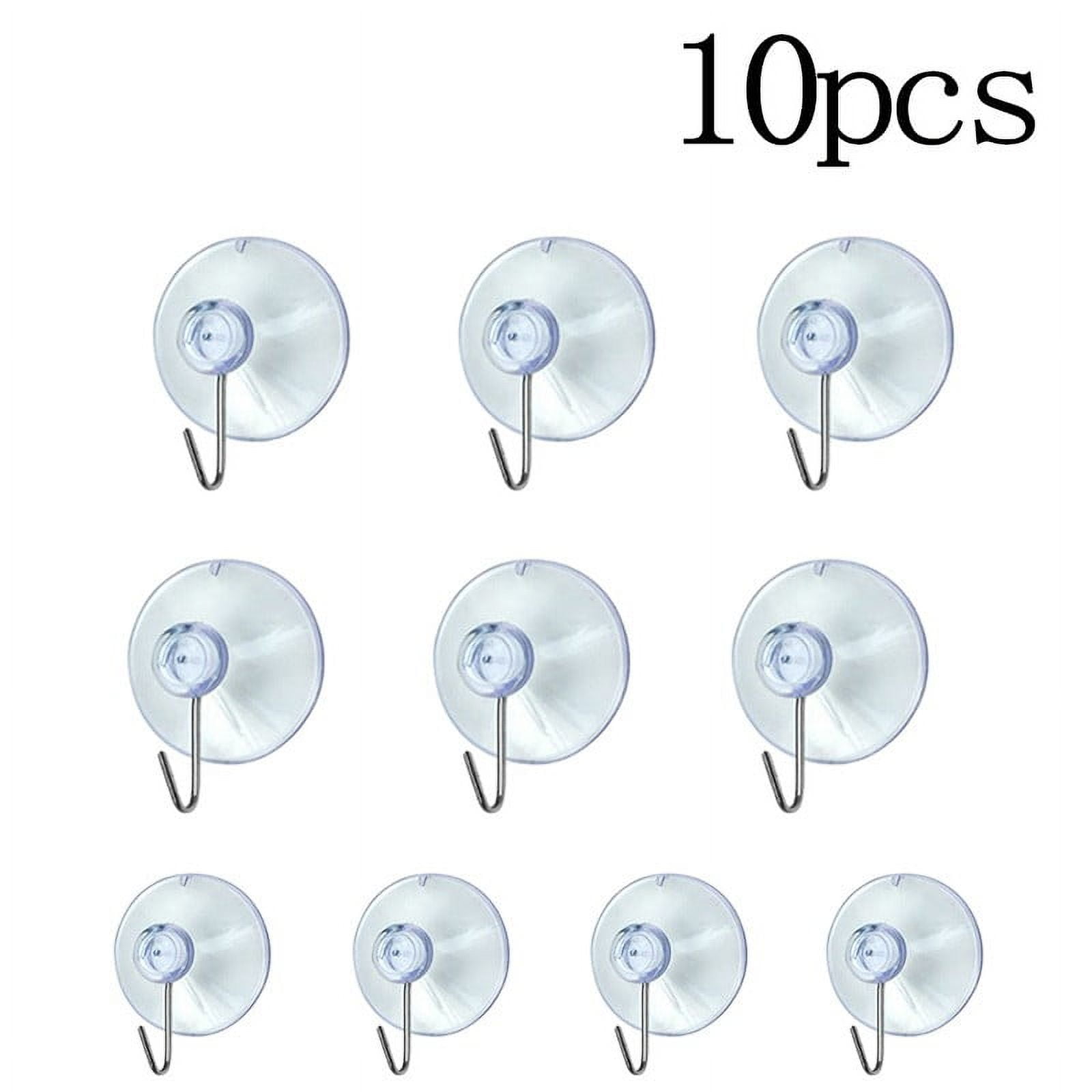 10pcs Window Suction Cups With Metal Hooks Hanger Hanging Hook Sucker ...