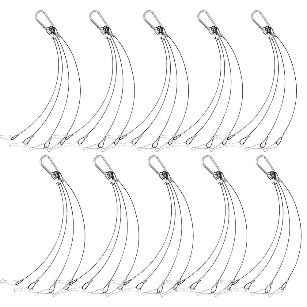 10pcs Wire Rope Hook LED Light Hanger Kit (1mm Thick 300mm Long ...