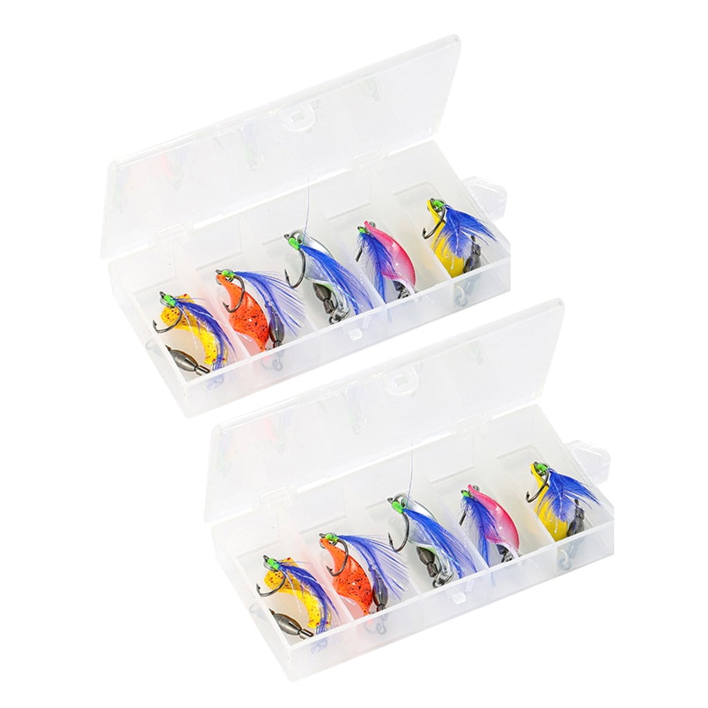 10pcs Wobbler Jigging Baits Spoon Lures Artificial Spinnerbaits ...