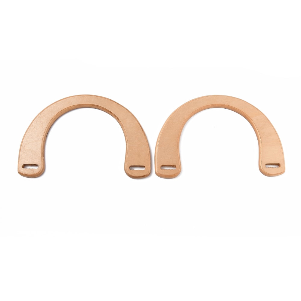 10pcs Wood bag Handles for bag Handles Replacement Accessories U-shaped ...