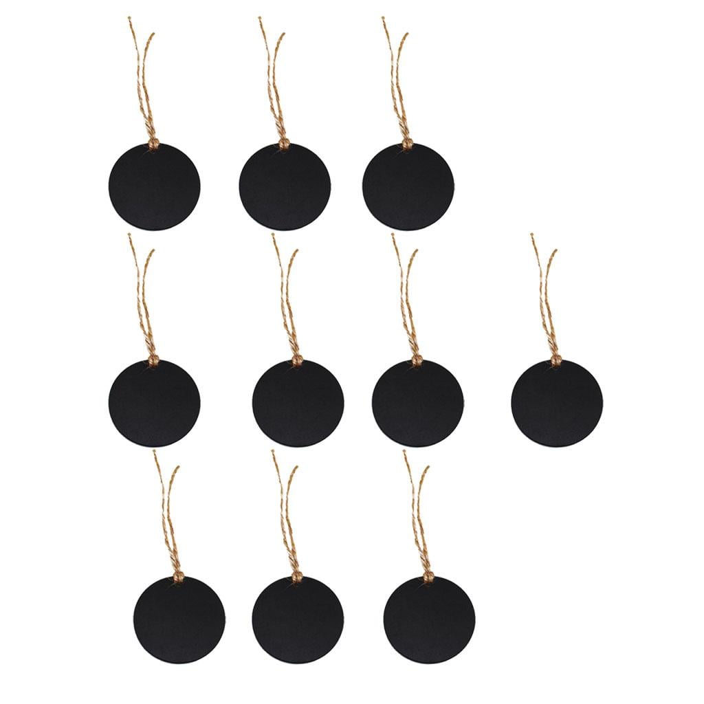10pcs Wooden Double Sided Hanging Chalkboard Signs Erasable Message ...