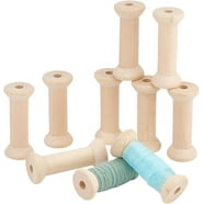 30Pcs Antique Wooden Empty Spools 1.18" Empty Thread Spools Wooden ...