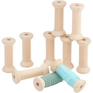 30Pcs Antique Wooden Empty Spools 1.18" Empty Thread Spools Wooden ...