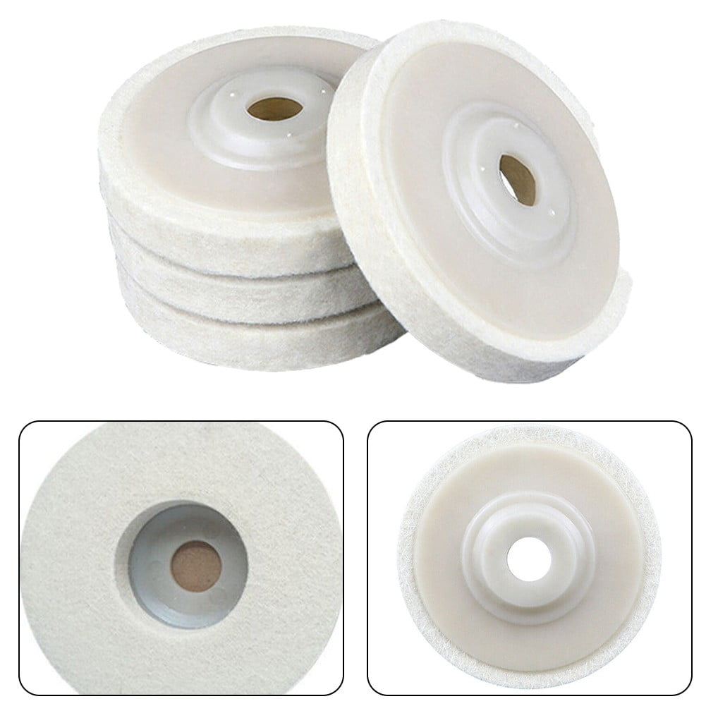 10pcs Wool Buffing Wheel Felt Polishing Disc Pad For Angle Grinder ...