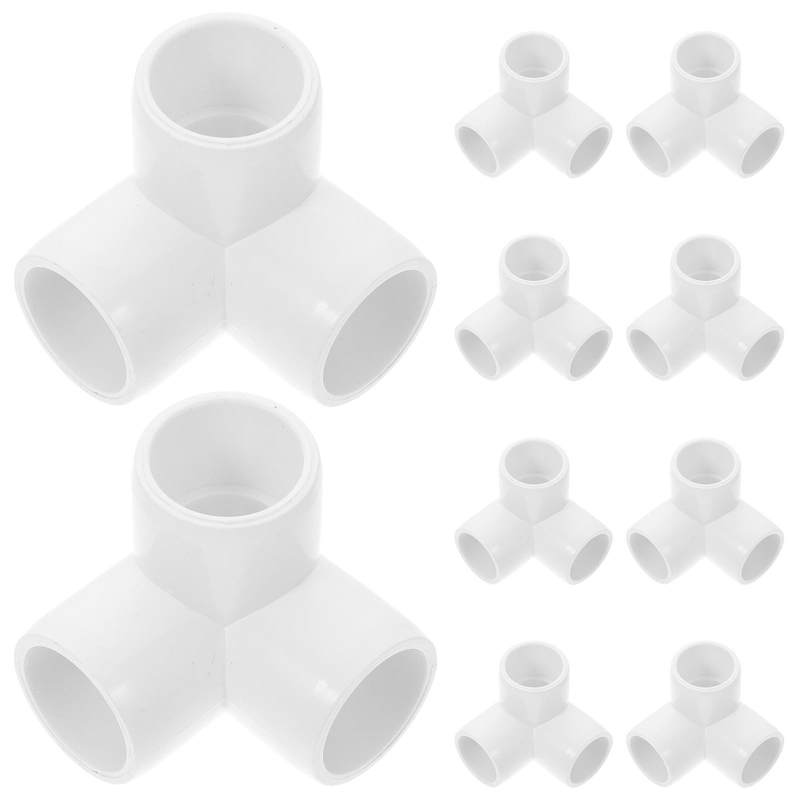 10pcs Y Type Air Hose Splitter Set PVC Pipe Fittings 3 Way Connectors 1 ...