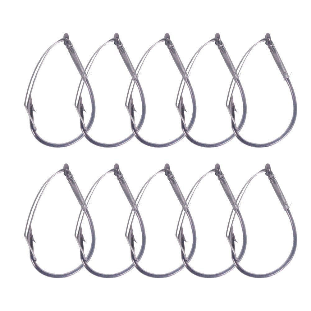 10pcs/box high carbon steel wacky rig hooks weedless barbed fishig wide ...