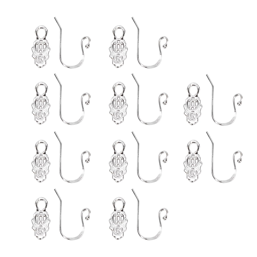 10pcs each, Ideal for DIY Jewelry Decorations Silver Earring Hooks ...