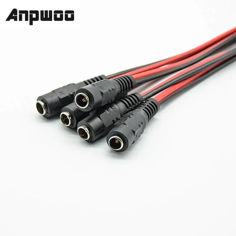10pcs female ANPWOO 5pcs DC power male female cable Plug DC Adapter cable Plug Connector for ...