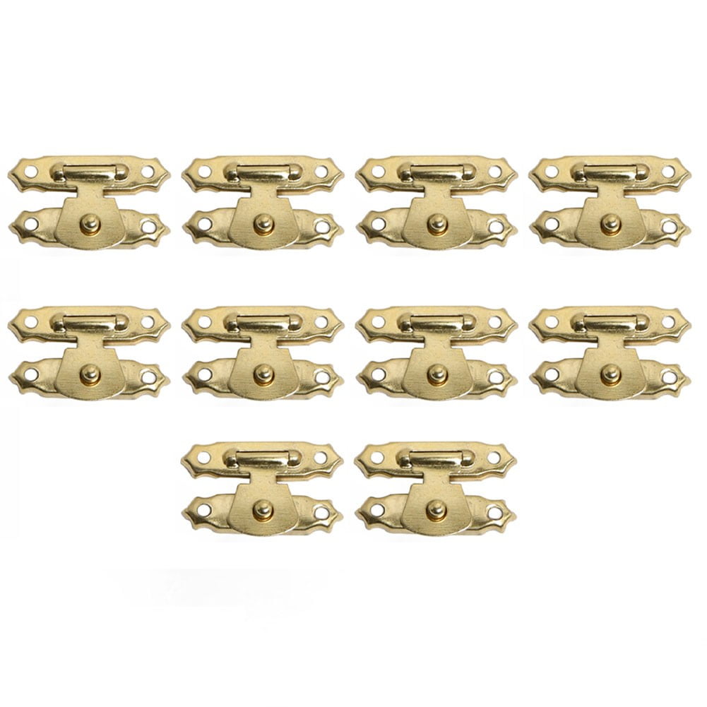 10Pcs/Kit Vintage Antique Latch Hasps Jewelry Box Toggle Lock Furniture ...