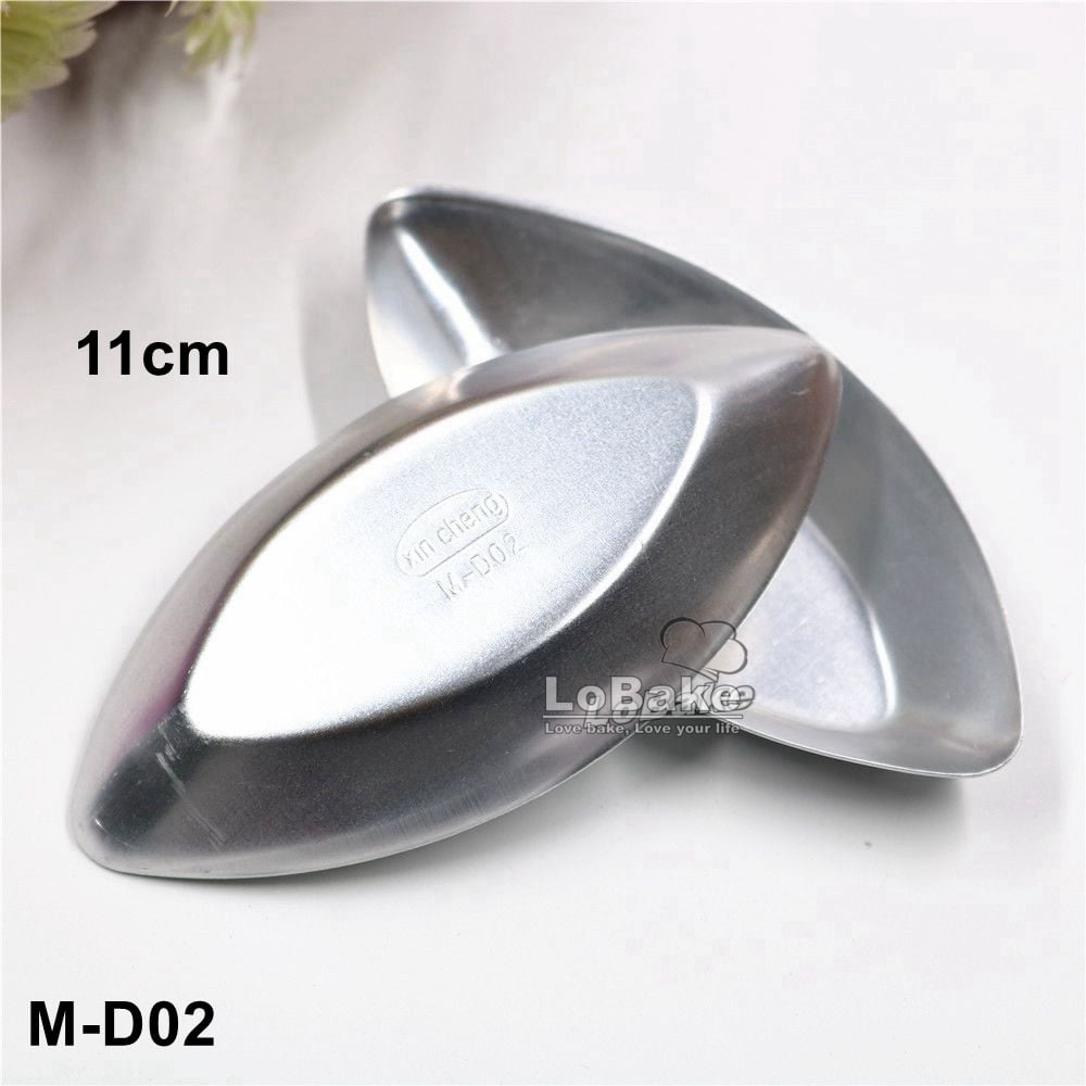 10pcs/lot 4 designs flat fluted boat aluminium tart mold egg tarts ...