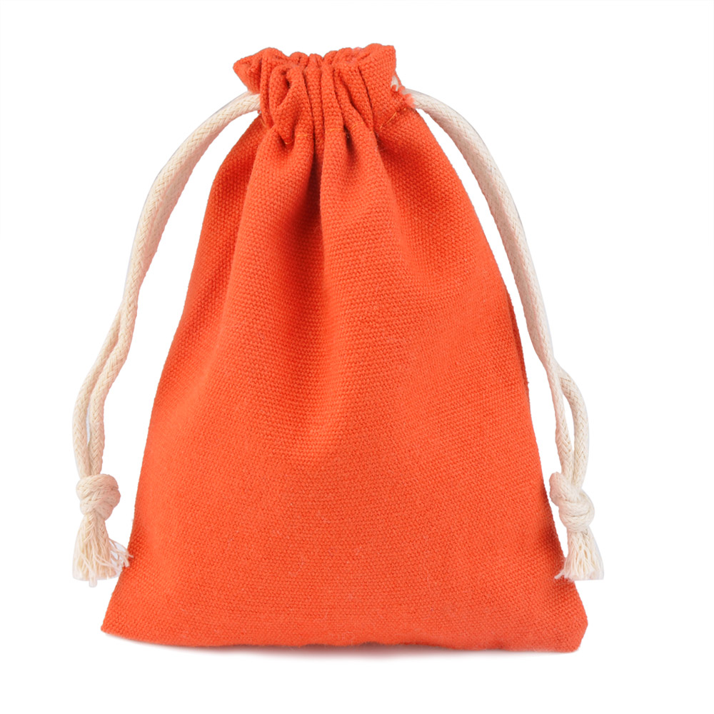 10pcs/lot Natural Cotton Bags 7x9 9x12 10x15 13x18cm Wedding Gift Candy ...