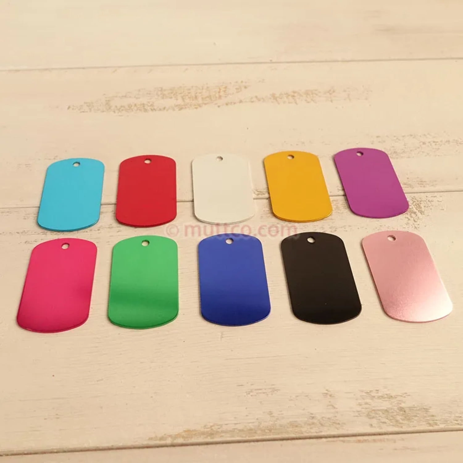 10pcs/lot laser engraved dog cat name tag blank metal double sides ...