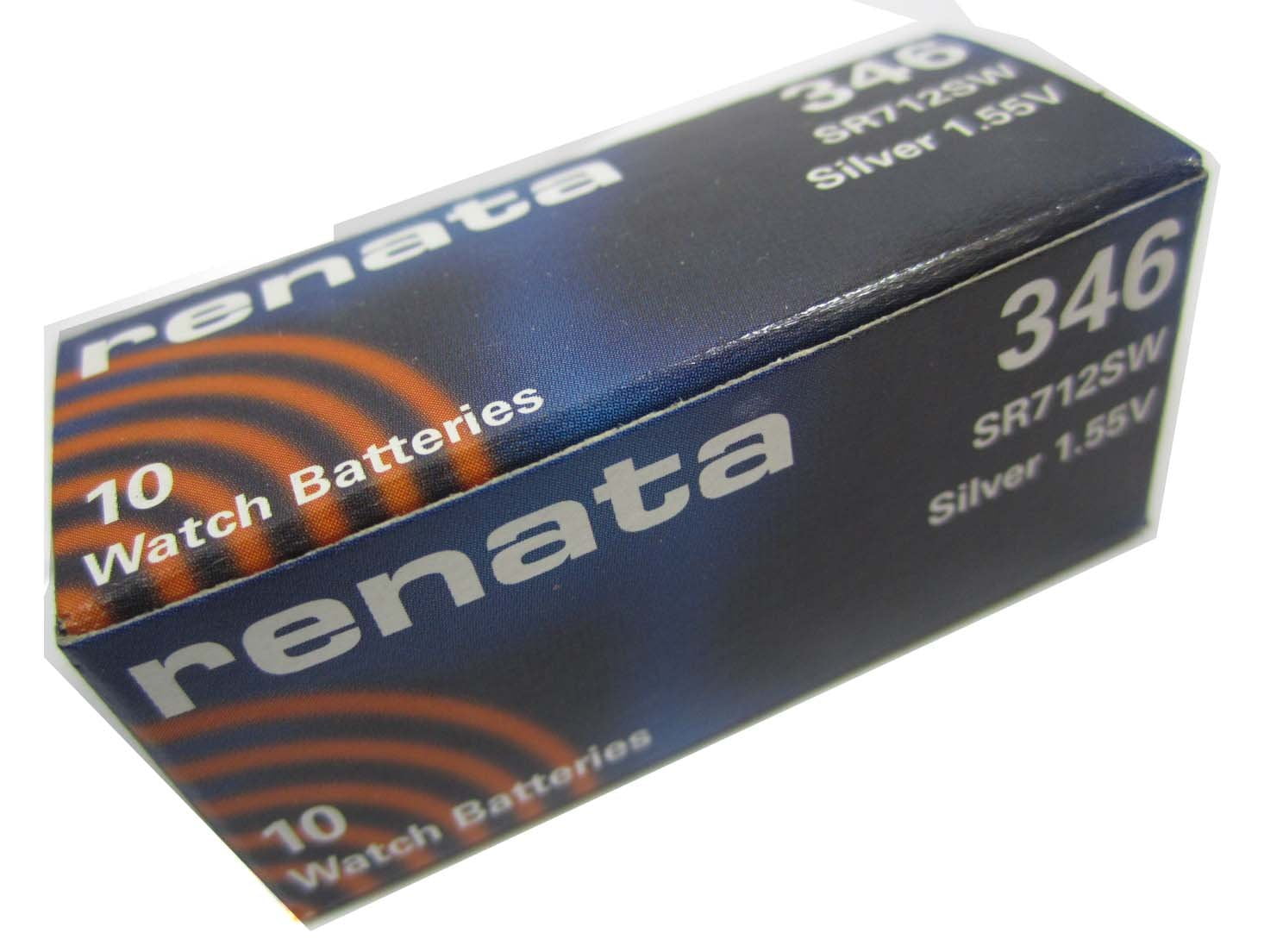 10pcs of Renata 346 SR712SW Swiss Watch Battery 1.55v - Walmart.com