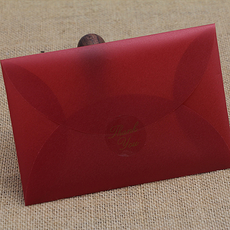 10pcs/pack color semi transparent furfural acid paper envelope, DIY ...