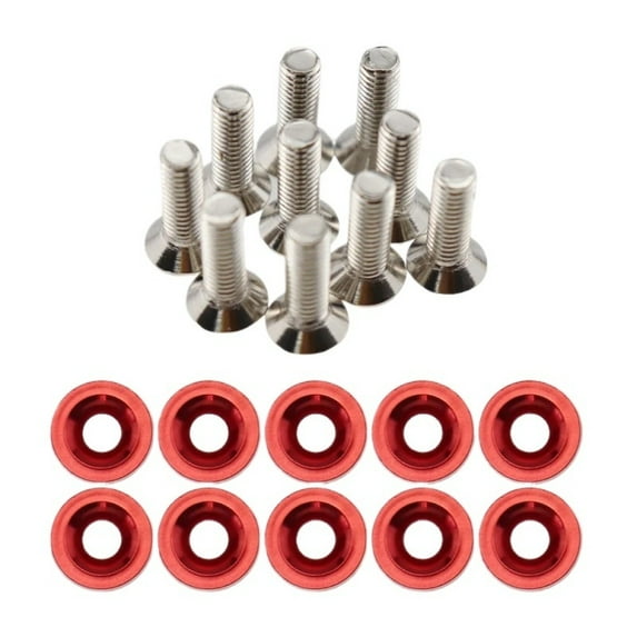 Applies to 10pcs/set JDM Style Washer Nut License Plate Bolts Fender ...
