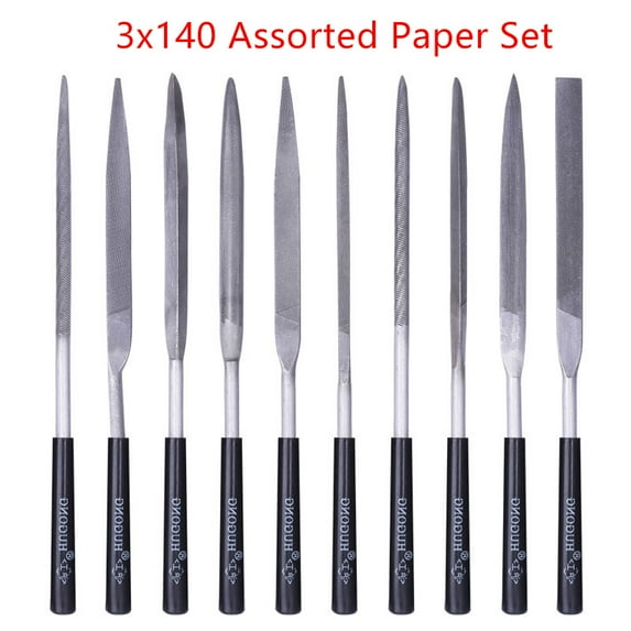 10pcs/set Metal Needle File Set Wood Rasp Metal Polishing Hand File ...