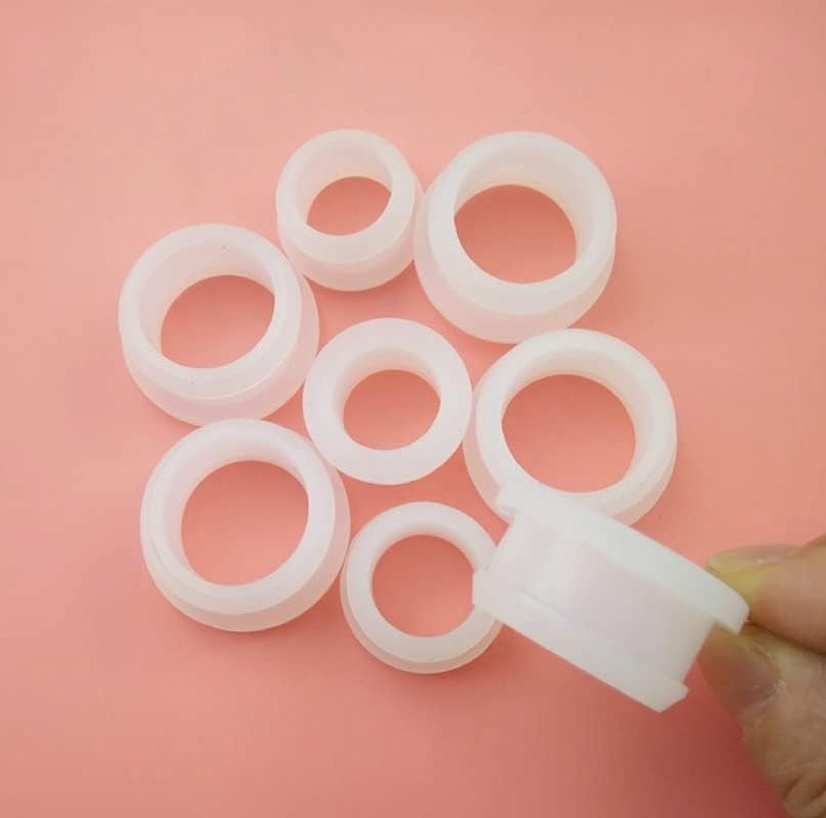 10pcs/set Transparent Silicone Rubber Snap-on Grommet Hole Plugs 2mm ...