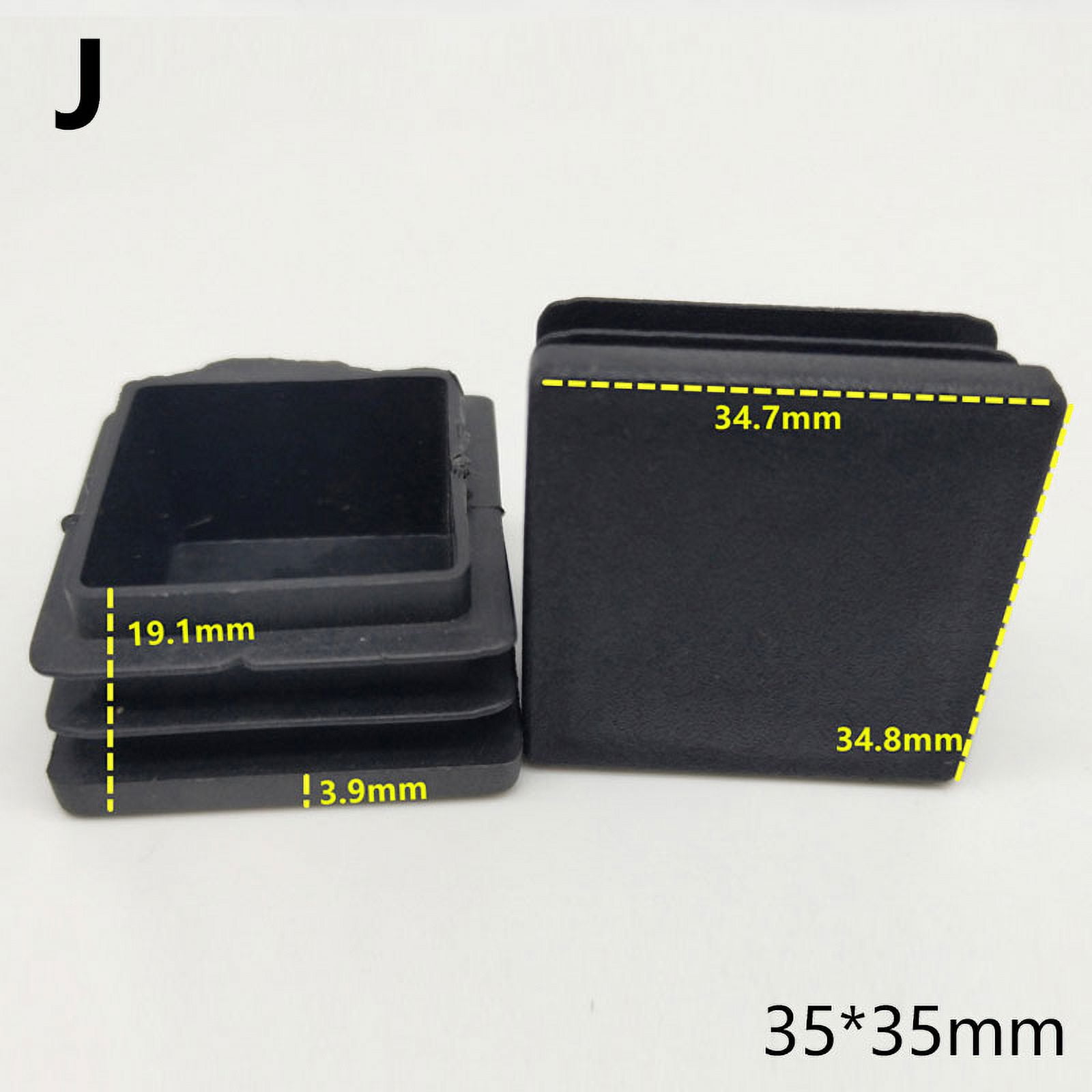 10pcs square Plastic pipe inner plug Dust cover Steel tube Blanking End ...