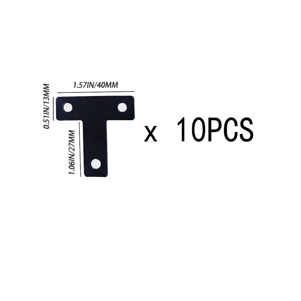 10pcsT&L black corner code, suitable for splicing various tools, hard ...