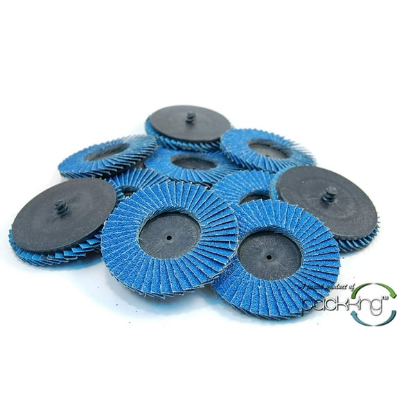 10pk 3" Inch 40 Grit Flap Sanding Disc Wheels Type R Roloc Threaded ...