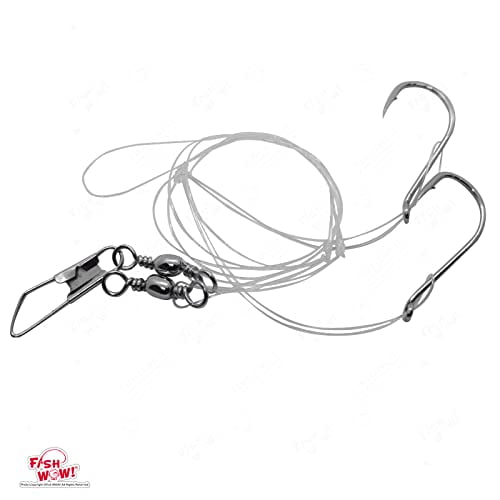 10pks !® Size 5/0 Hook Cod Rig High-Low Rig Two Drops Fishing Rig ...