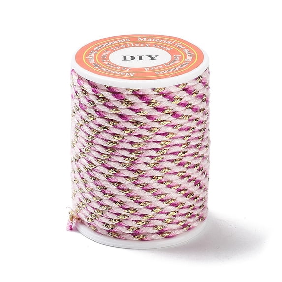 10rolls 4-Ply Polycotton Cord Metallic Cord Handmade Macrame Cotton ...