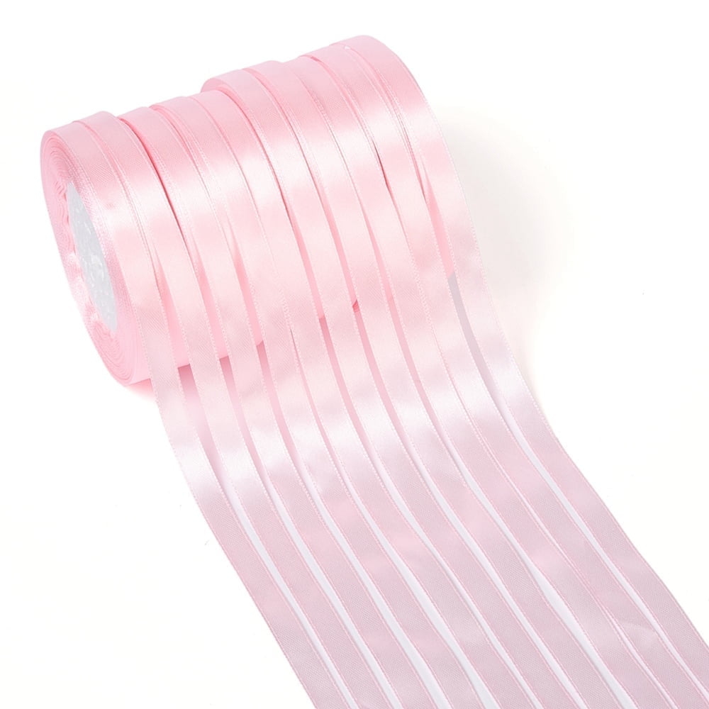 10rolls Breast Cancer Pink Awareness Ribbon Making Materials Valentines ...