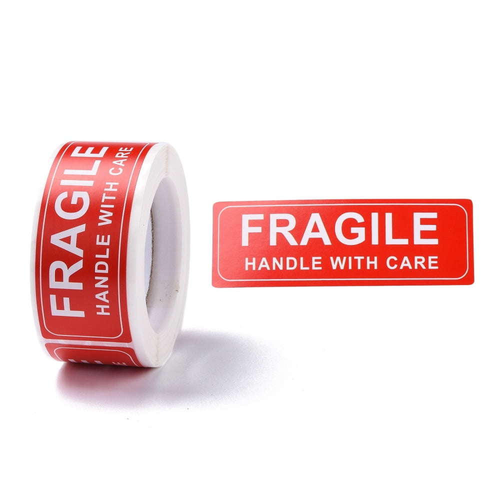 10rolls Self-Adhesive Paper Warning Tag Stickers Rectangle with Word ...