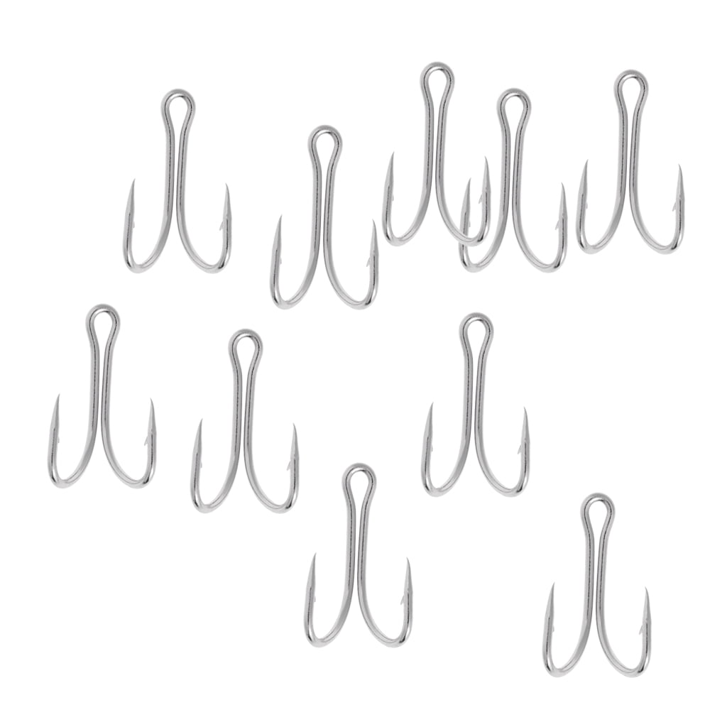 10s, High , Fishhook, Double Hooks, Dual Fish Hooks, 28-# - Walmart.com