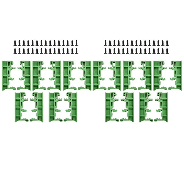 10set DRG-01 PCB DIN 35 Rail Adapter Circuit Board Mounting Bracket ...
