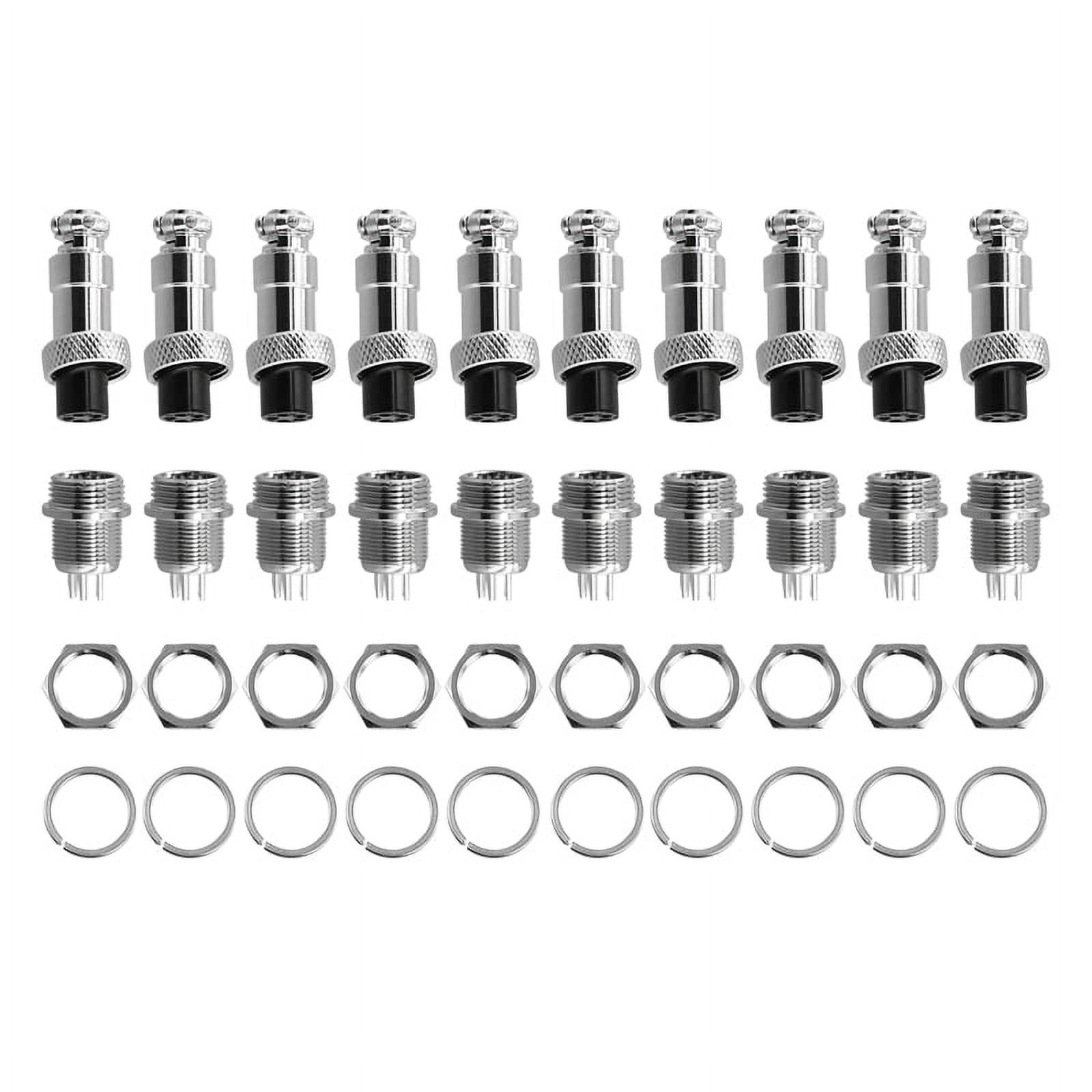 10set M12 5 Pin 12mm Aviation Connector Male + Female Circular Air ...