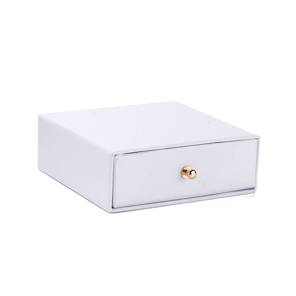 10sets Square Paper Drawer Jewelry set box with Brass Rivet for Earring ...