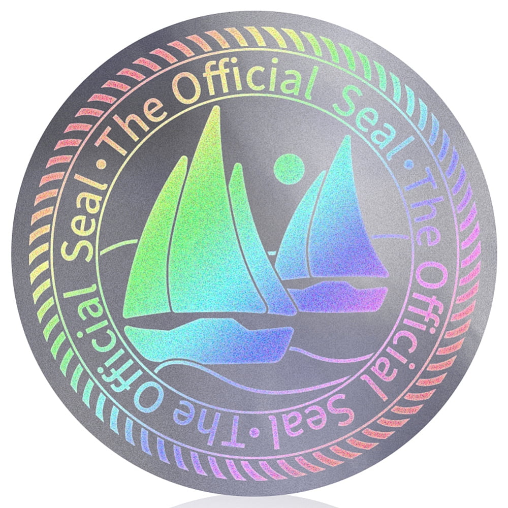 10sheets 490pcs Tamper Evident Labels Sailboat Holographic Security ...